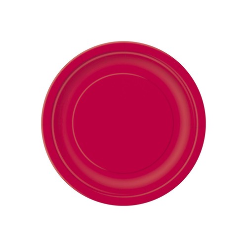 Ruby Red 8 x 7 Paper Plates | eBay
