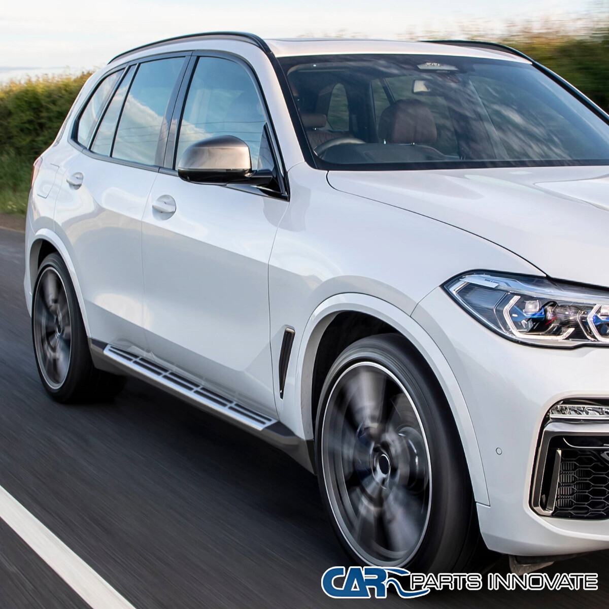 Fits 2019-2023 BMW X5 G05 Side Step Bars Running Boards Aluminum 2PC ...