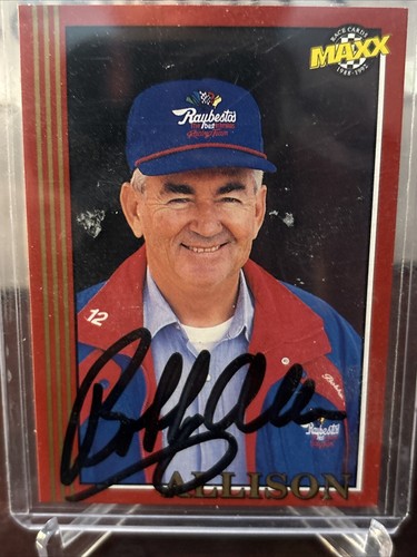 1992 MAXX BOBBY ALLISON IN PERSON AUTOGRAPH CARD | eBay