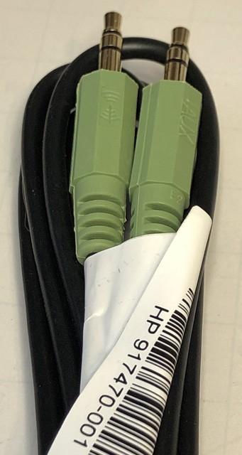 HP 6’ Feet AUX Audio Monitor Cable - 917470-001 for sale online | eBay