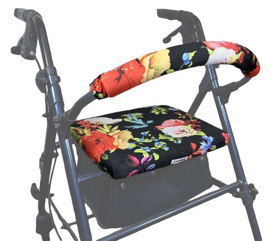 Crutcheze Rollator Walker Cover – USA-Made Seat & Backrest Cover Set ...