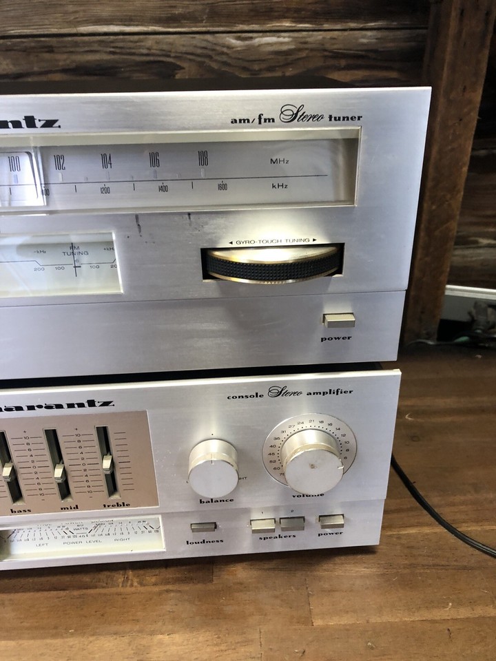 Vtg Marantz PM 300 Console Stereo Amplifier And SP 300 Am/Fm Stereo ...