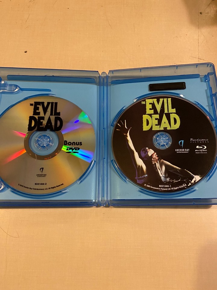 The Evil Dead Blu-ray/DVD Limited Edition 2-Disc Bruce Campbell Sam ...