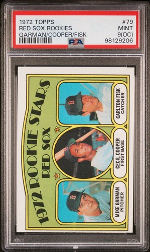 1972 Topps - #79 - Carlton Fisk RC - Red Sox Rookies - PSA 9 - MINT | eBay