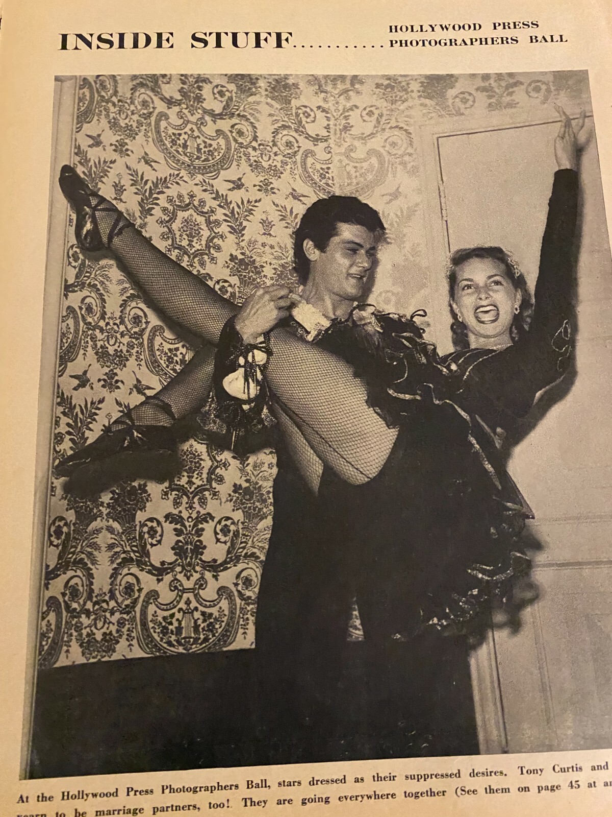 Janet Leigh, Tony Curtis, Full Page Vintage Pinup | eBay