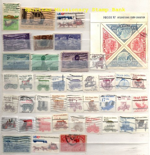 Transportation Postal Stamps: 44 Assorted Canceled (11-148) | eBay