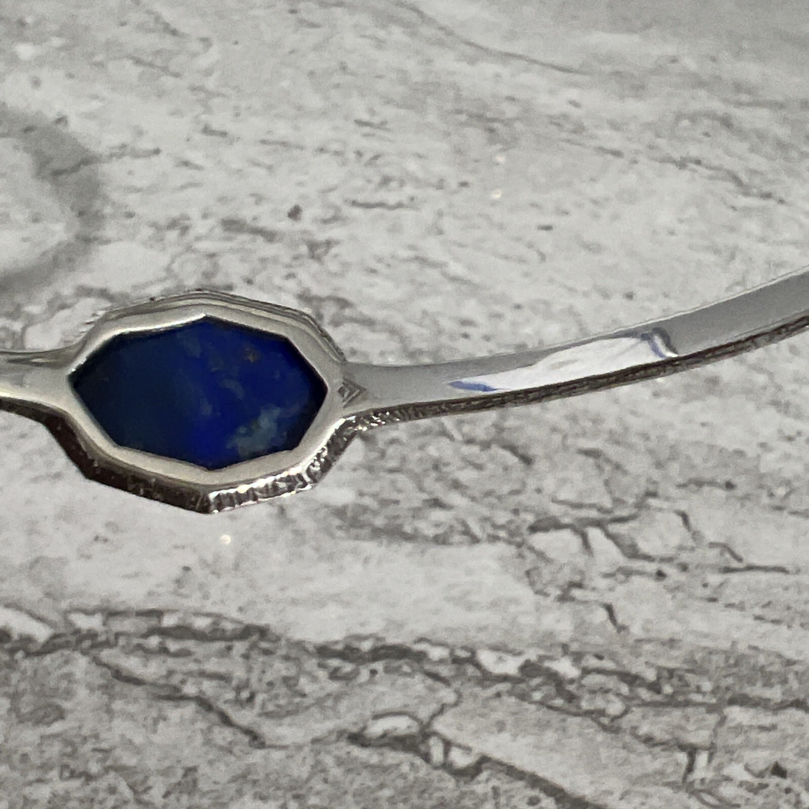 SILPADA Starry Night Sterling Silver Chalcedony Lapis Blue Bangle ...
