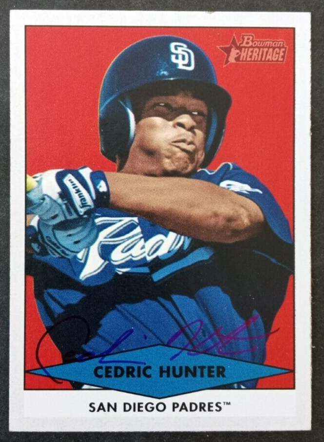 2007 Bowman (Heritage) SIGNED: Cedric Scott Hunter, PADRES #BHP9 | eBay