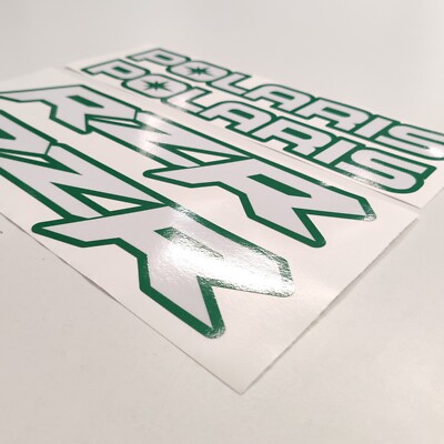 Polaris RZR Aftermarket Replacement Decals / 4pcs / Sticker Set - Green ...