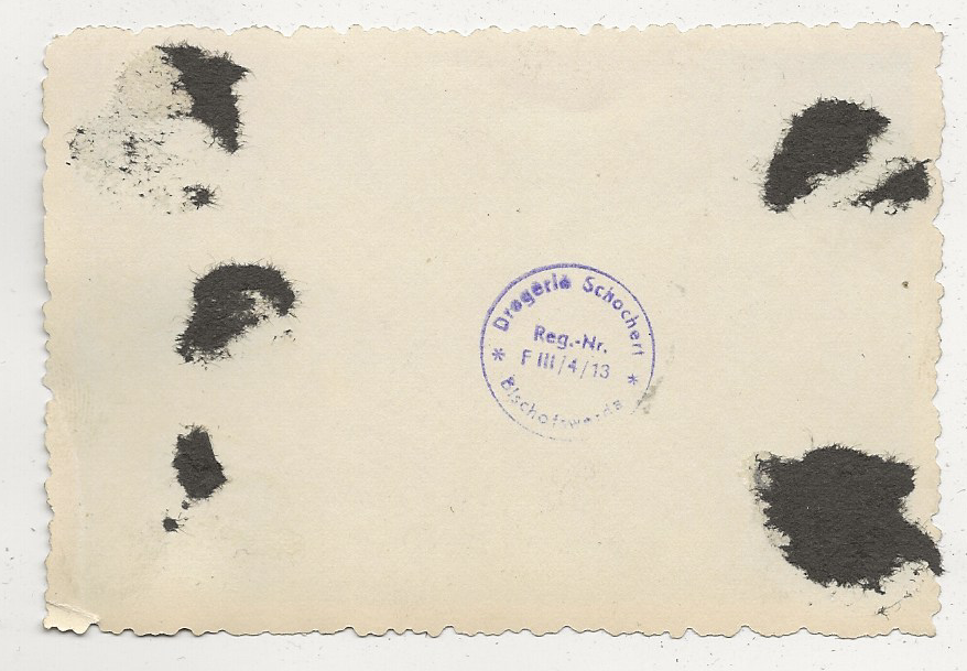 49/50 FOTO POLIZEI ABV DDR 1961 AUTO OLDTIMER PULSNITZ ? STEMPEL ...