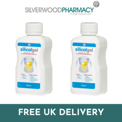 2x Silicol Gel 200ml - Treats Heartburn and IBS Symptoms 5060163210444 ...