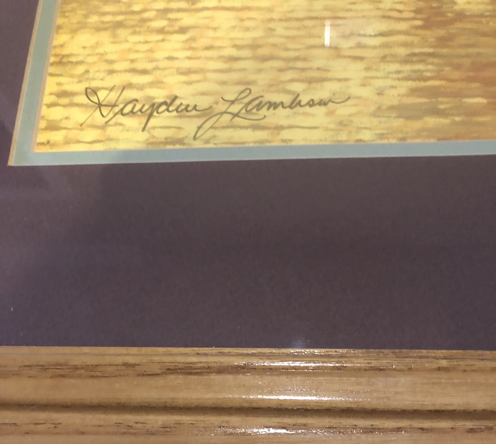 Hayden Lambson Signed, Numbered Print, “Sunrise, Sunset” 34” X 26” #906 ...