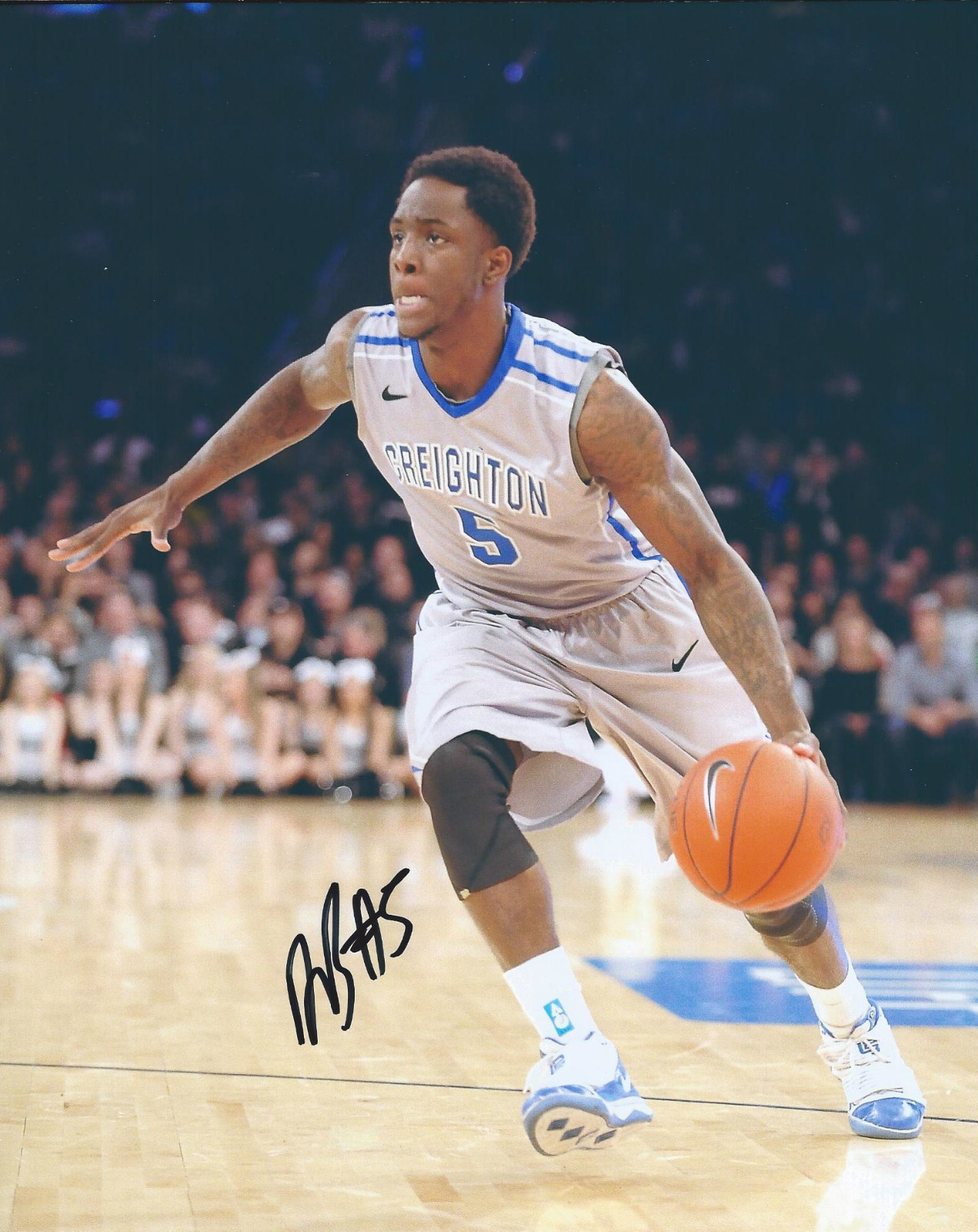 Creighton Blue Jays #5 DEVIN BROOKS Signed Autographed Basketball 8x10 ...