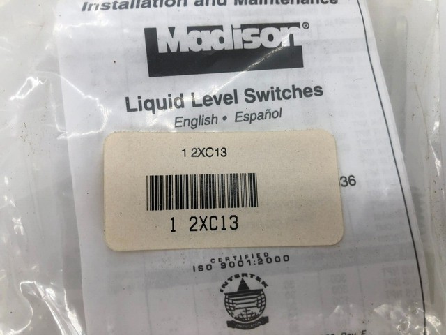Madison Liquid Level Switch 2XC13 100 PSI M8700 for sale online | eBay