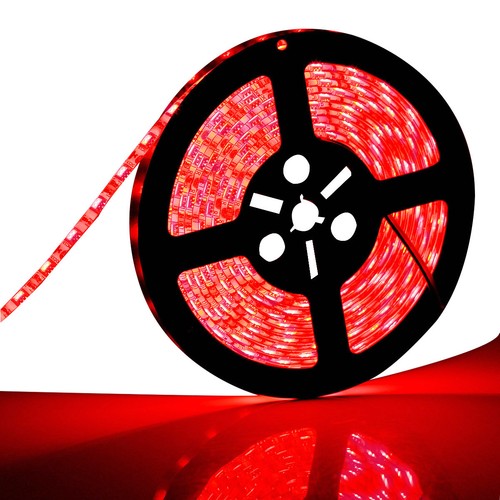 RED LED Strip Light 300LEDs Waterproof 5050 SMD 5M Rope Tape Light ...