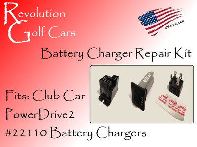 Battery Charger Repair Kit, Fits: Club Car 48 Volt (PowerDrive2 #22110 ...
