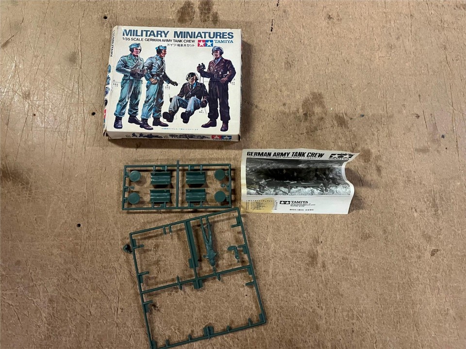 Vintage Lot Of 3 Tamiya German Soldiers/Vehicles Model Kits WW2 ...