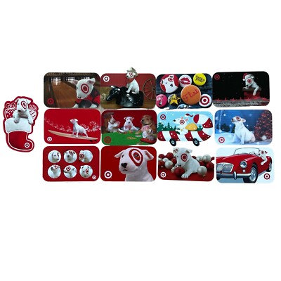 x13 Target Gift Cards Bullseye Dog Target Mascot Retired NO VALUE NO ...