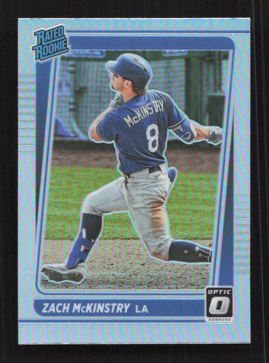 Zach McKinstry RR 2021 Donruss Optic Prizm Holo Los Angeles Dodgers #95 ...