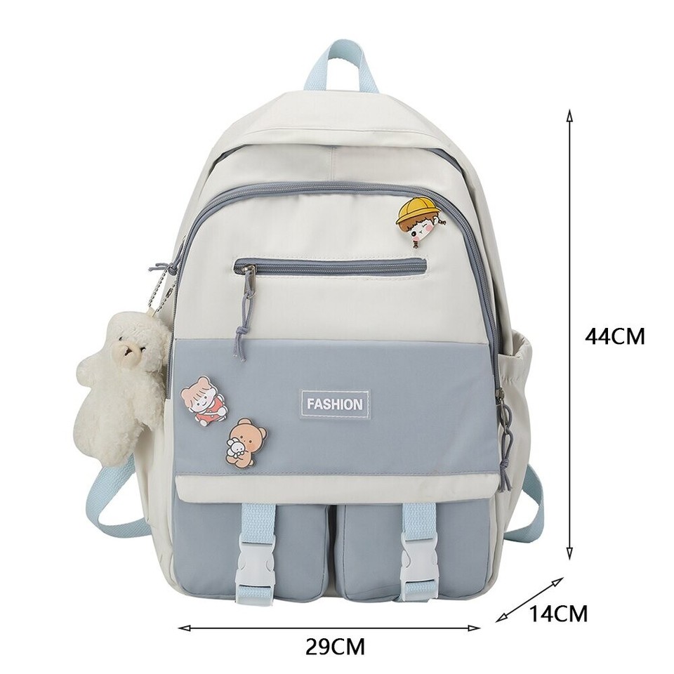 Teens School Backpack Kawaii Cute Bear College Travel Casual Bag for ...
