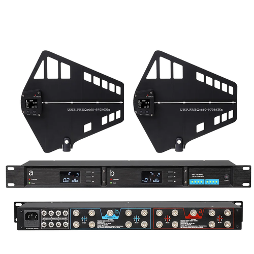 16-Channel 500M/1640.4FT UHF Antenna Distribution System Microphone ...