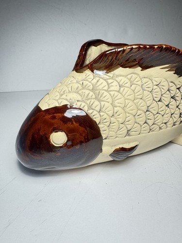 Vintage Ceramic Carp Fish Basket Planter plant pot-succulents | eBay