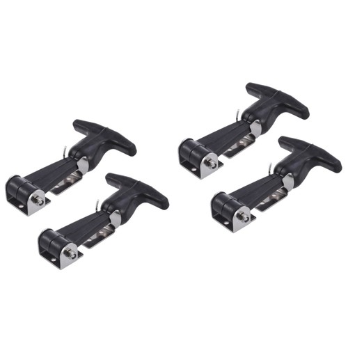2 Pack Stainless Steel Buckle T-handle Latches Pull Hasp Draw Flexible ...