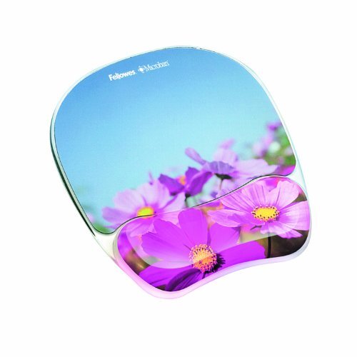 Fellowes Photo Gel Mouse Pad Wrist Rest With Microban Protection - Pink ...