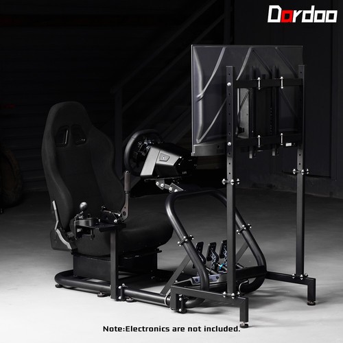Dardoo Racing Sim Cockpit With Monitor Stand Seat Fit Logitech G920 ...