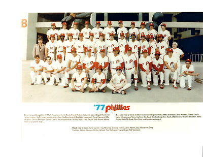 1977 PHILADELPHIA PHILLIES 8X10 TEAM PHOTO BASEBALL COMBINED SHIPPING ...