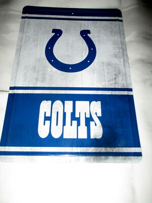 **INDIANAPOLIS COLTS Embossed Metal Sign #1 - NEW** | eBay