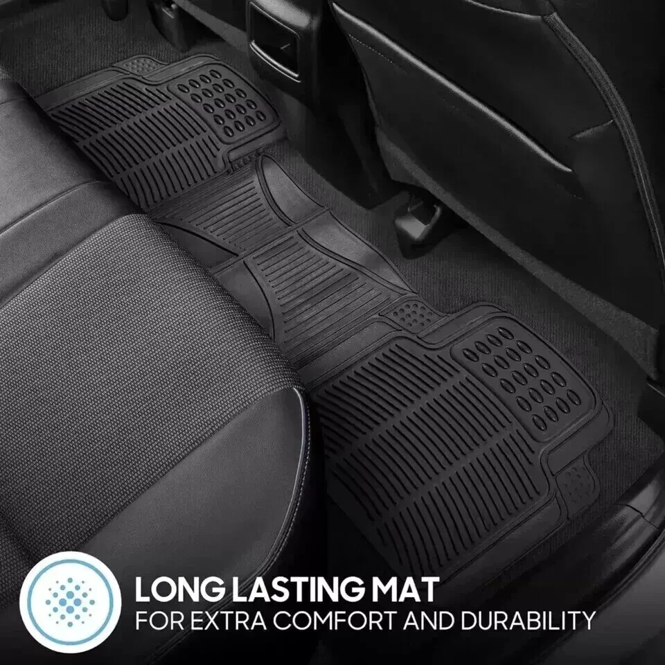 For All Plymouth All Weather Guard 3 Pieces Rubber Floor Mats Custom ...