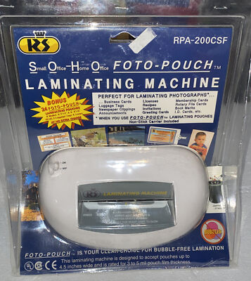 Royal Sovereign RS Laminating Machine White RPA-200CSF Brand New Sealed ...