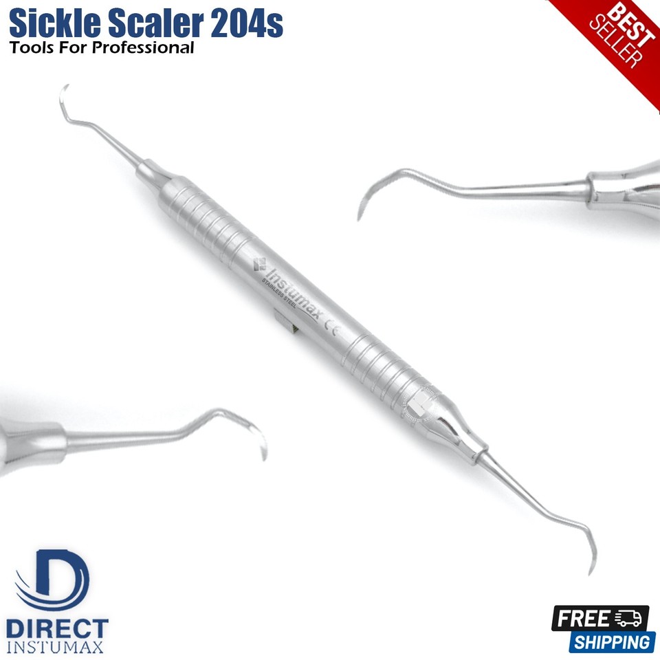 Dental Instrument SICKLE SCALER 204S Hygiene Posterior Scalers Tartar ...
