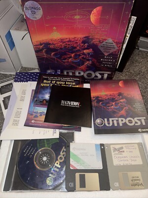 Outpost (Sierra 1994) 3.5" Disk & CD-Rom MS-Dos 5.0/Windows 3.1 ...