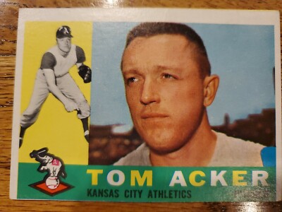 1960 Topps - Tom Acker - Kansas City Athletics - Pitcher - Card #274 ...