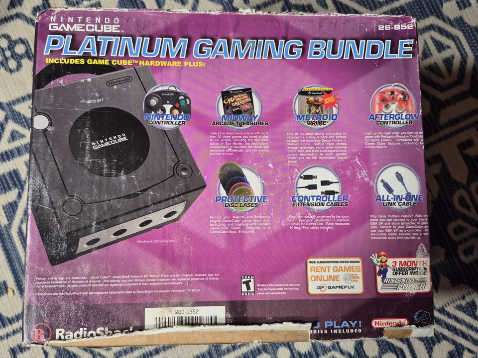 Radio Shack Nintendo GameCube Console System Platinum Gaming Bundle ...