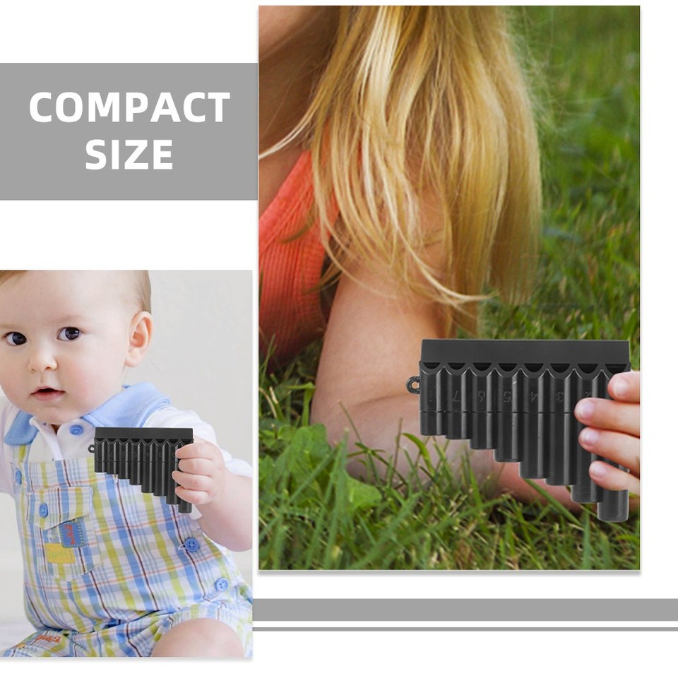 2 Pcs Beginner Pan Flute Kids Flutes for Child 8 Pipe Panpipe Bamboo ...