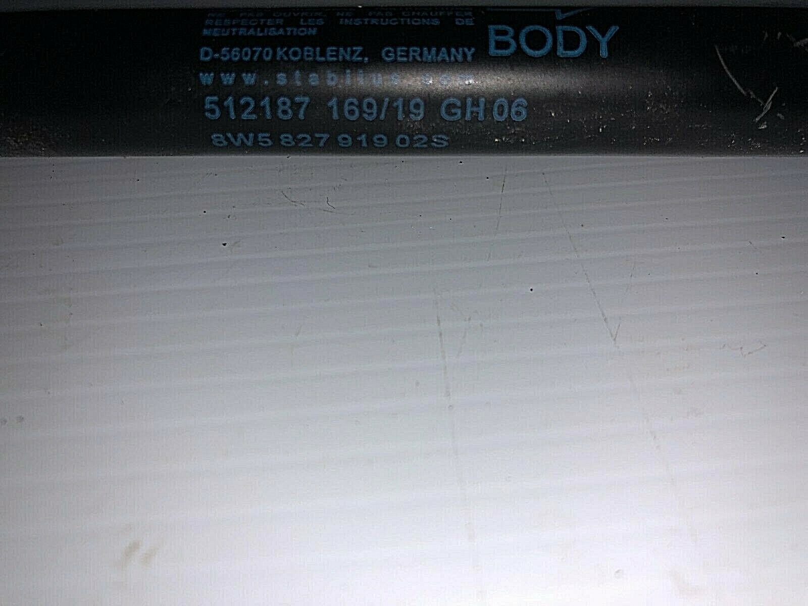 2017 TO 2021 AUDI A4, S4 Deck Lid Lift Support Strut Piston OEM ...