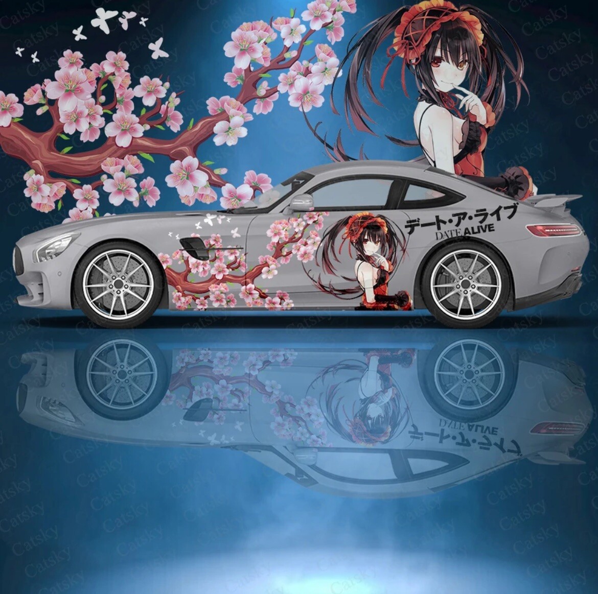 Japanimation Vinyl Car Decals Custom Zero Two Itasha Car Vinyl Hood