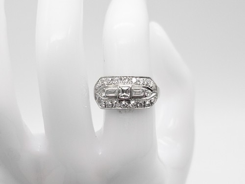 Vintage 1930s DECO $6000 1.25ct French Cut VS G Natural Diamond ...