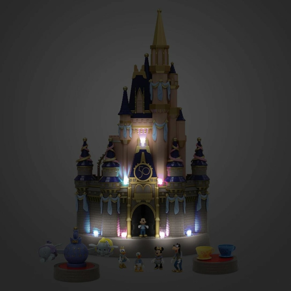 Disney Cinderella Castle Light Up Play Set – Walt Disney World 50th ...