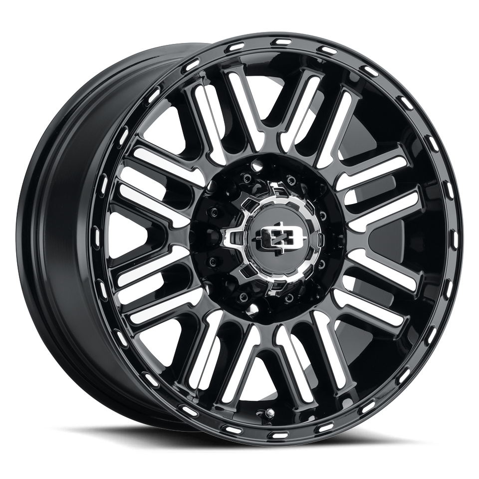 Set 4 16" Vision Off Road 348 Nexus Gloss Black Machined 8x170 Wheels ...
