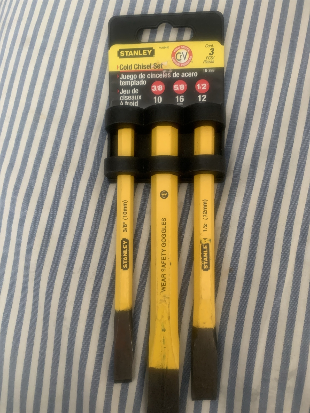 Stanley 16-298 3 Piece Cold Chisel Kit for sale online | eBay