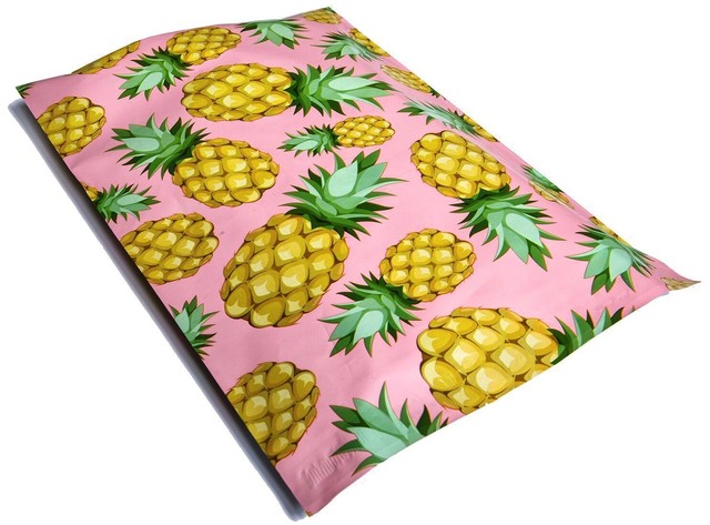 UpakNShip 6 inch x 9 inch #SmileMail Designer Poly Mailers - Pineapple ...