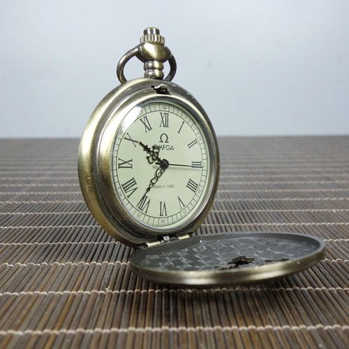 Mechanical Clock Horologe Titanium Alloy Sika Deer Double Open Pocket ...