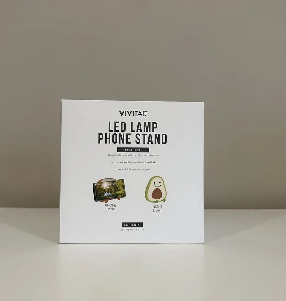 Target Bullseye Novelty Smiling Toast Bread LED Lamp Phone Stand Night ...