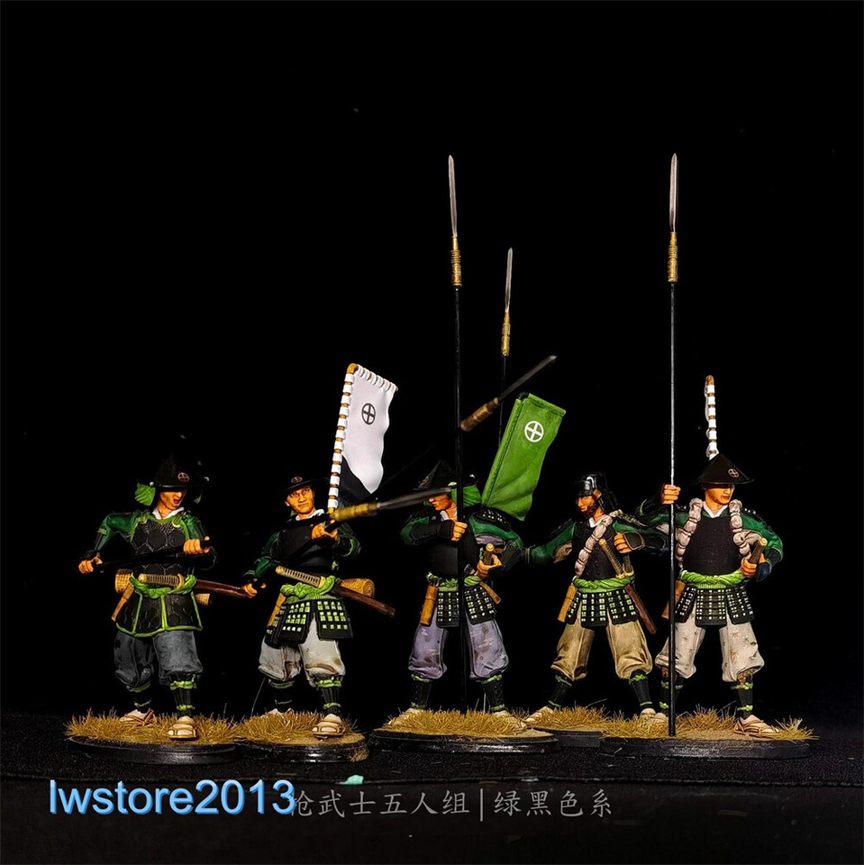 5pcs 1/32 54mm Spear Soldiers Man Resin Miniatures Figures Figurines ...