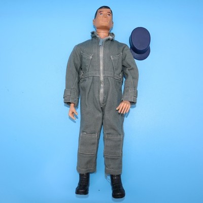 Vintage 1964 GI Joe Brown Painted Hair air Pilot Figure 12" Original ...