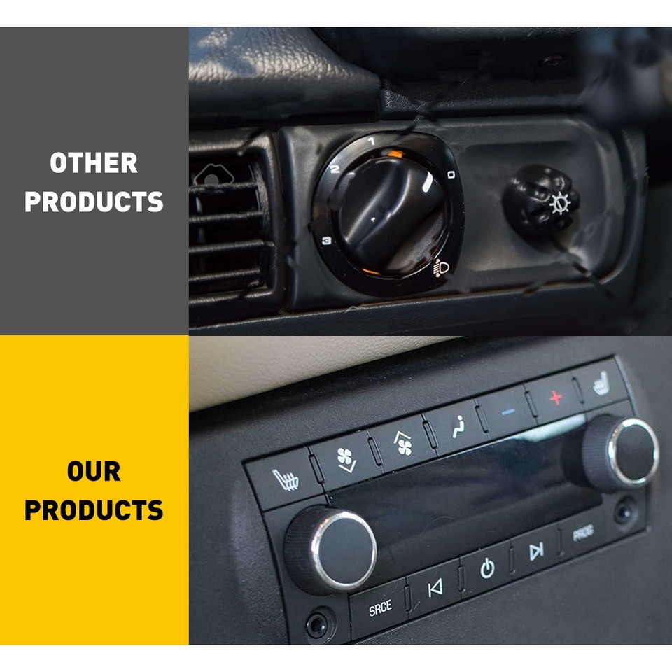 2pcs Rear Control Knobs For Radio 2007 - 2013 Chevrolet Suburban Tahoe ...